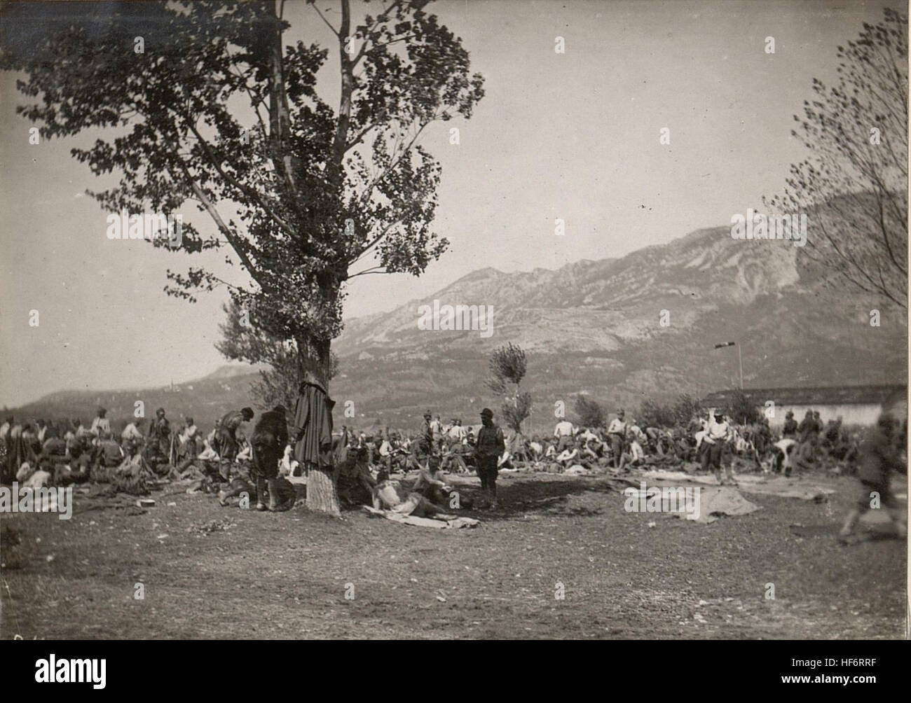 Laundry and uniform cleaning in a military camp at Haidenschaft ...