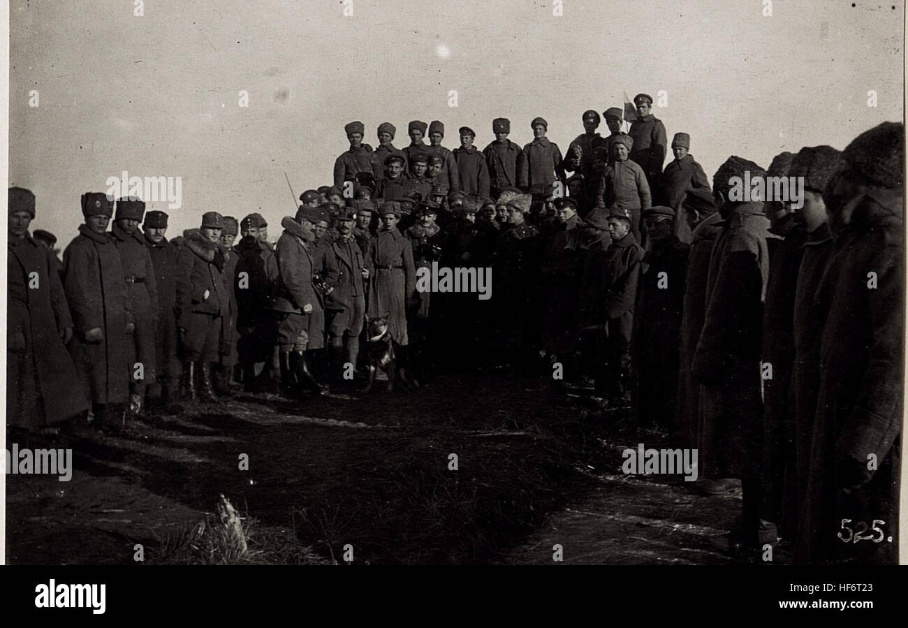 A photograph of ceasefire negotiations in Karpilowka, Russia, during ...
