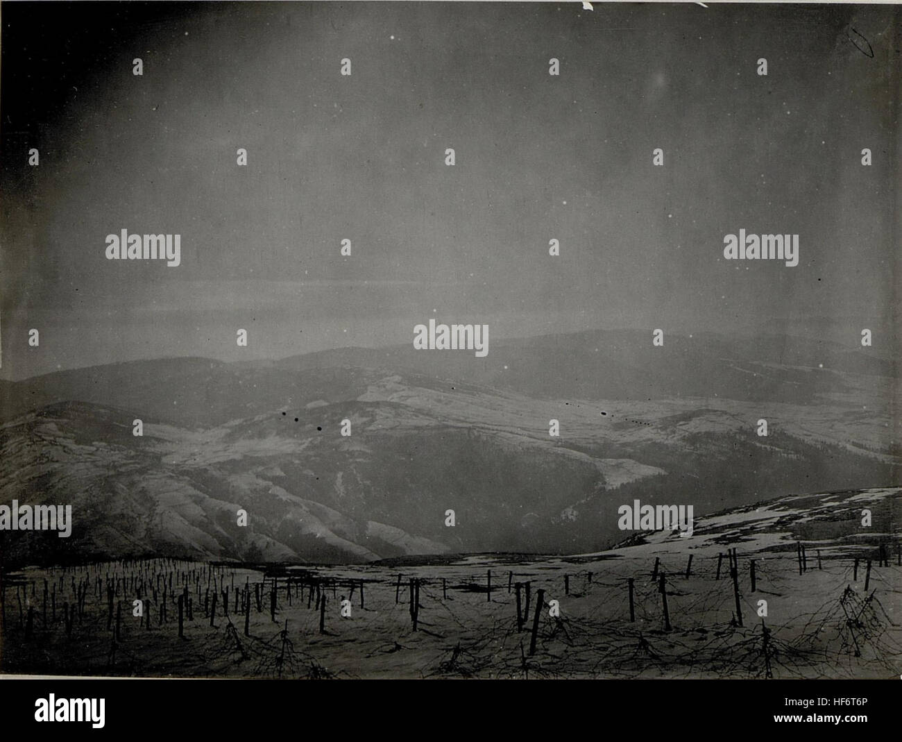 A panoramic battlefield view from Monte Grappa, taken during World War ...