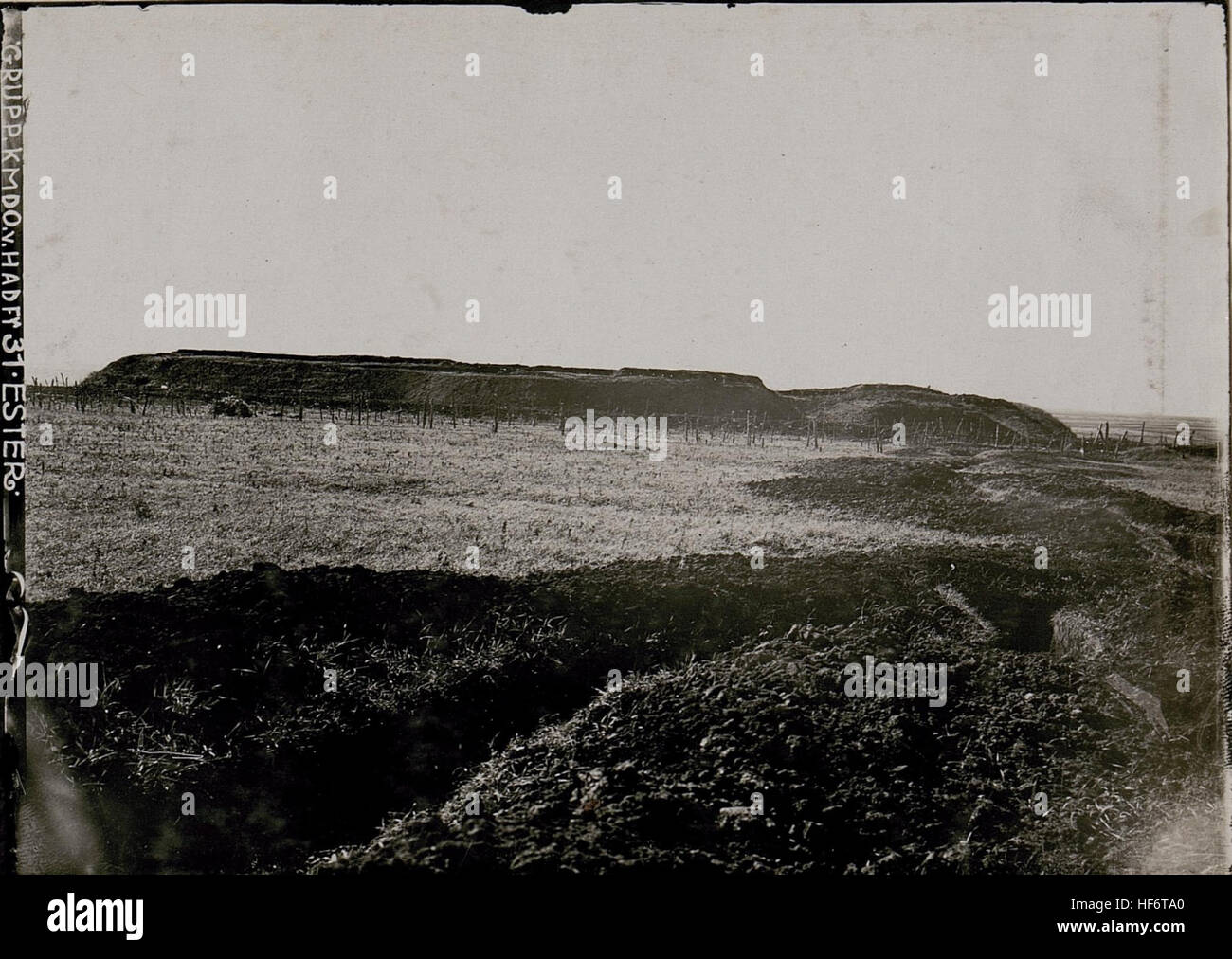 A military defensive position in Zezawa during World War I, part of the ...