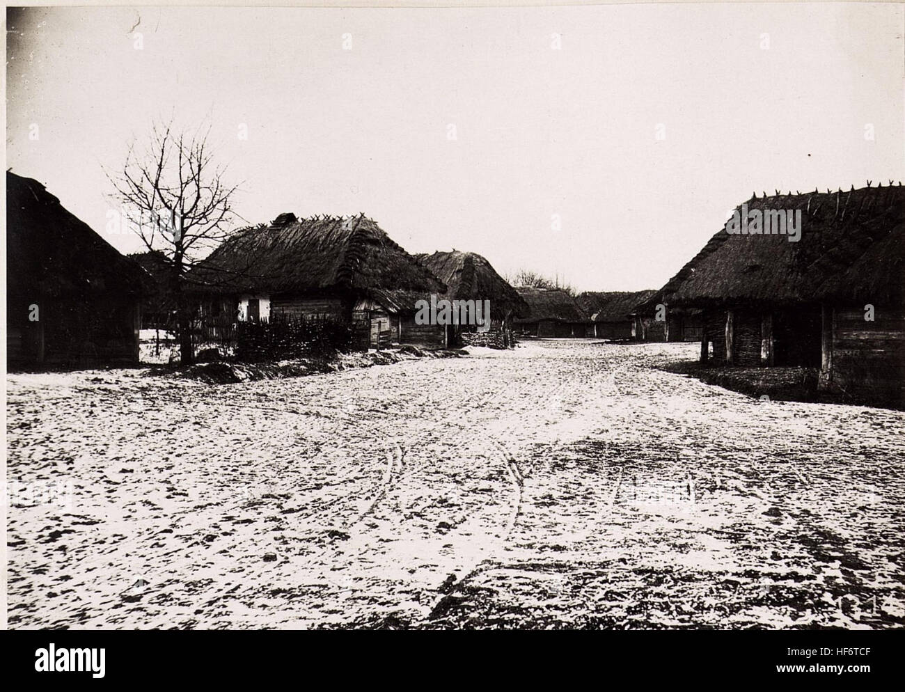 A partial view of Piatydni, captured on February 19, 1918, during World ...