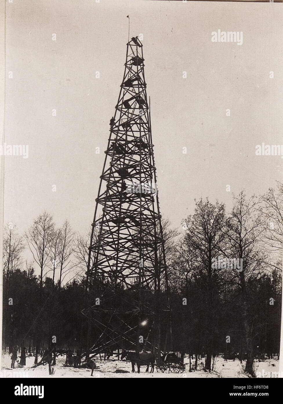 Observation stand at Wola Cholojowka, February 23, 1918, World War I ...