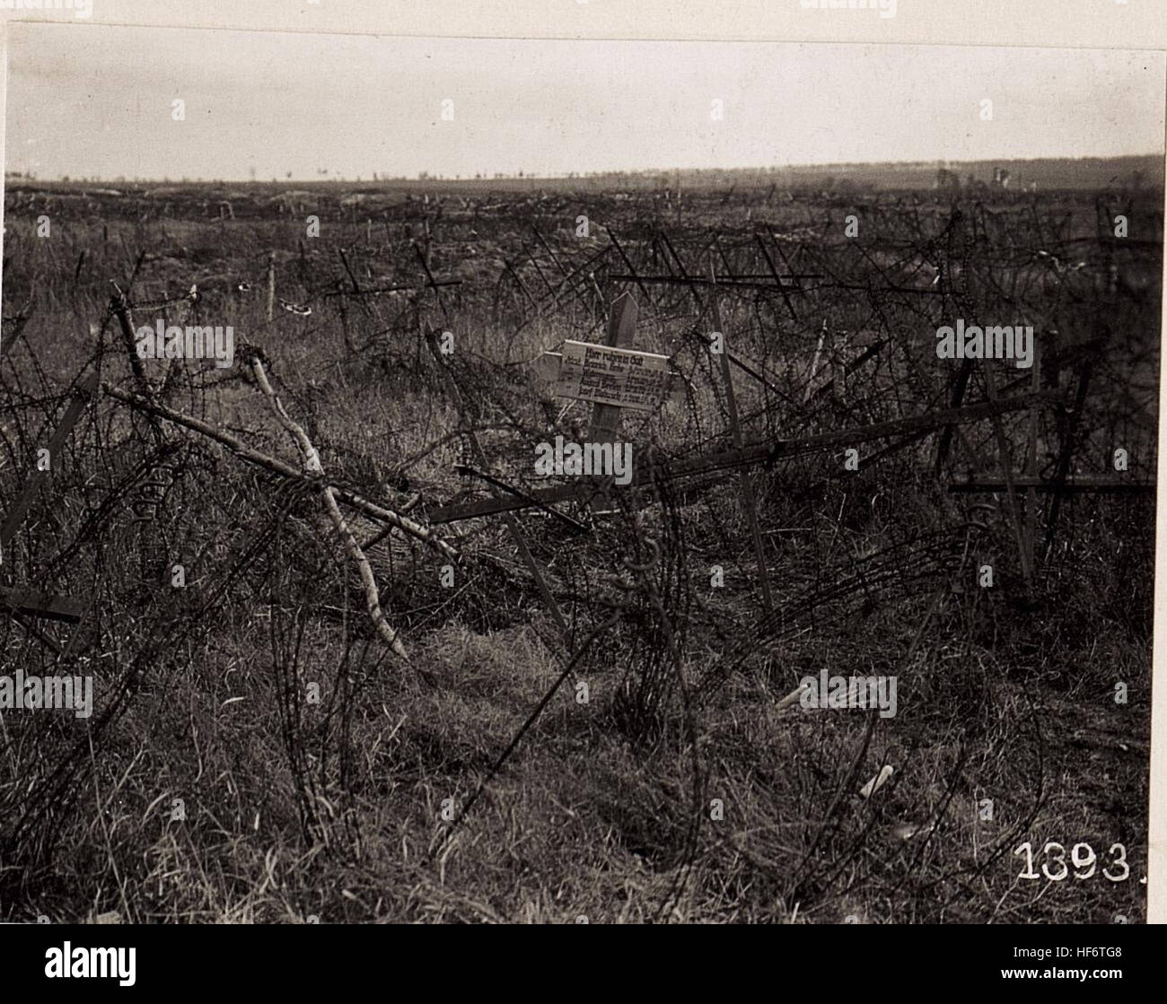 Zaturcy, graves in barbed wire entanglements, 6-III-1918, World War I ...