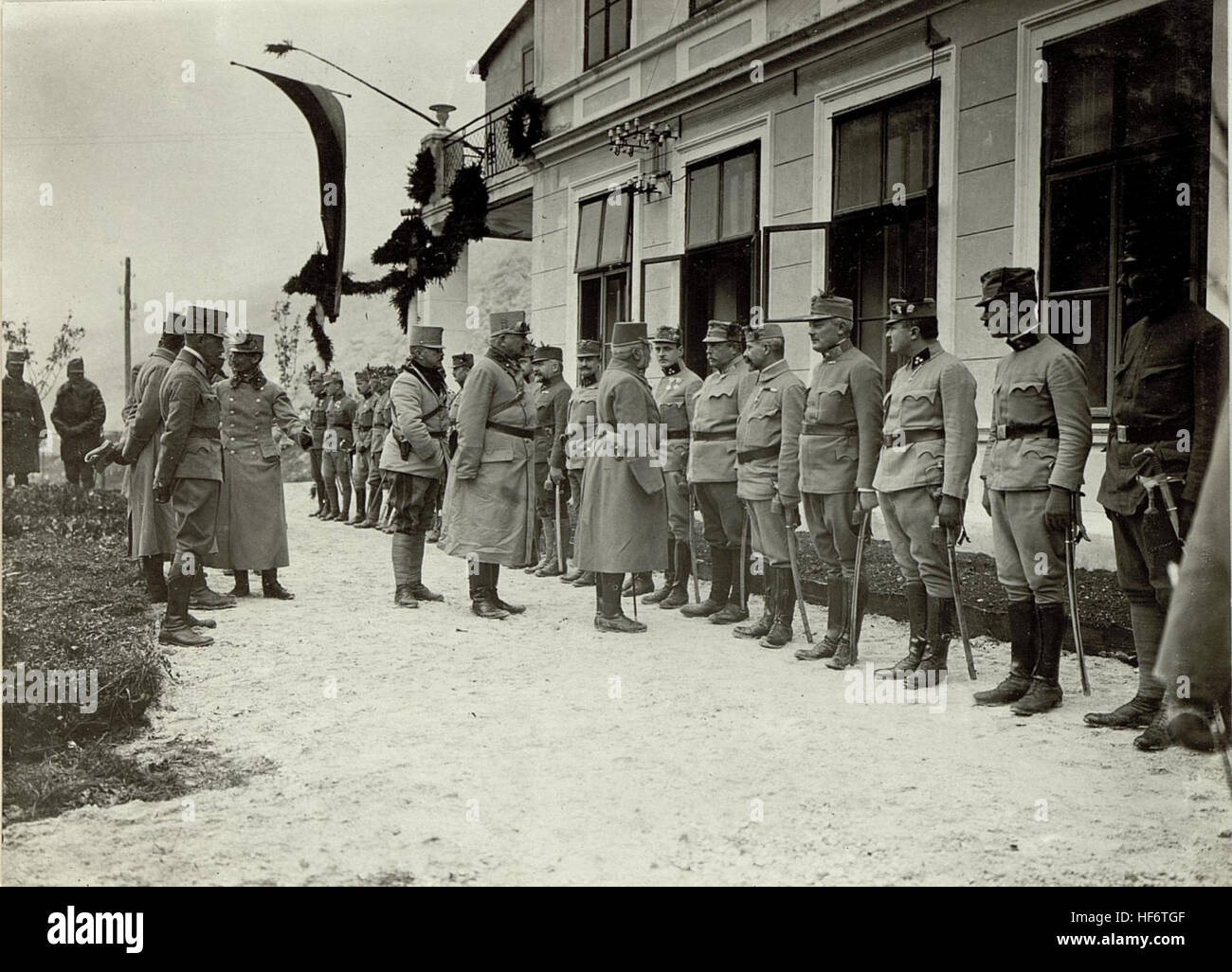 Army Commander Archduke Friedrich's front journey, 1915, 10th Army ...