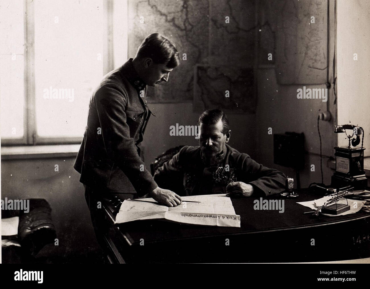 Colonel Müller, head of telecommunication operations, photographed in ...