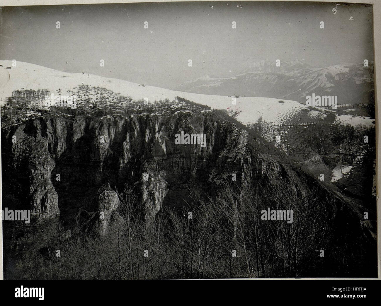 Panoramic view from the Badelecche position, taken during World War I ...