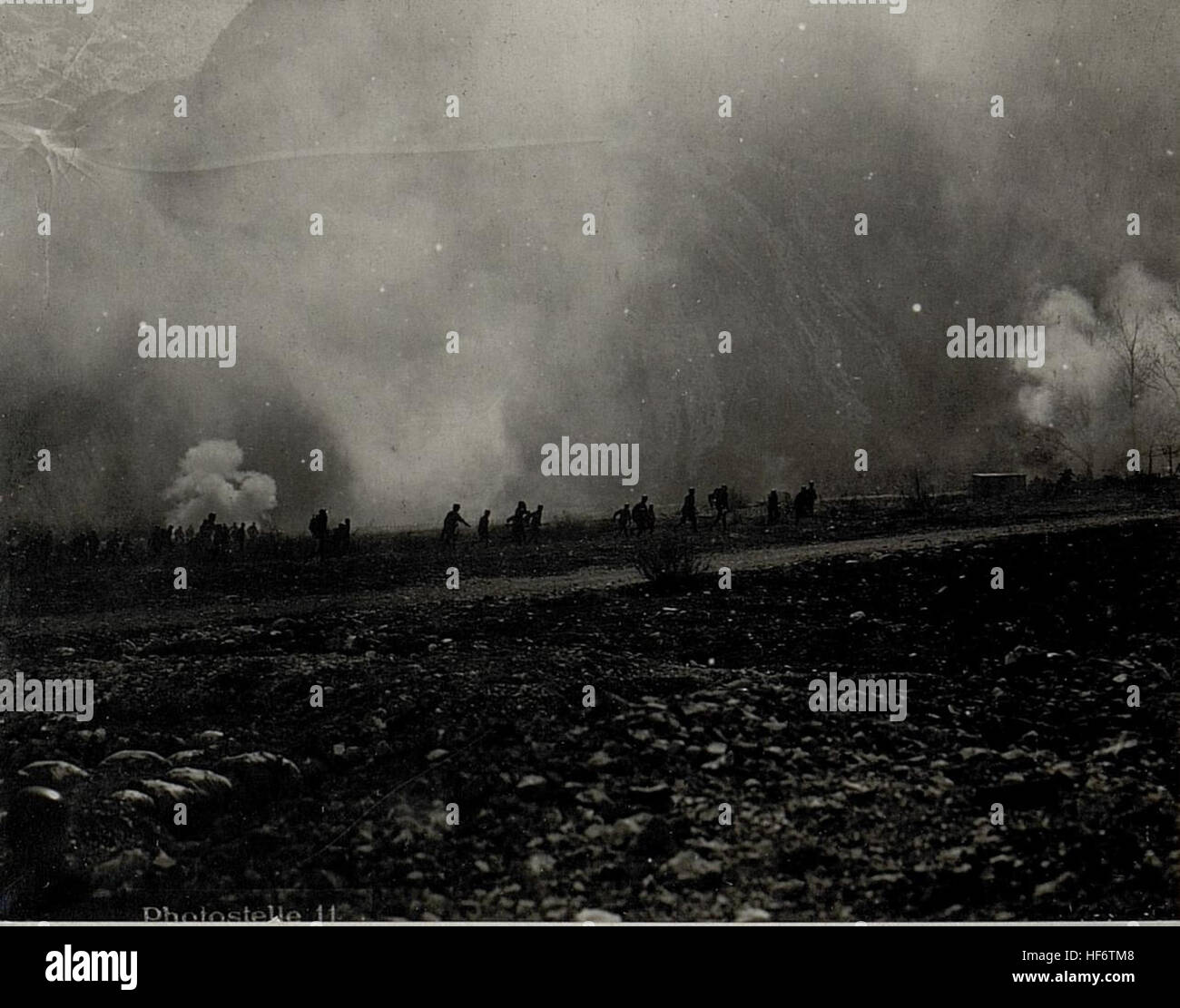 Training at Levico, main exercise of the storm battalion, WWI, First ...