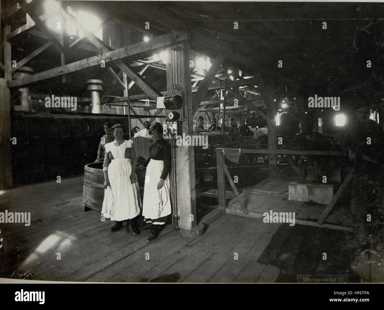 A photograph showing a field steam laundry (Nr. 31) at Levico during ...
