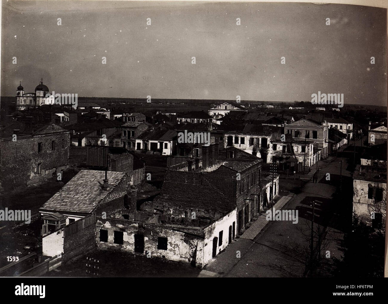 Panoramic view of Wladimir-Wolynskij, April 4, 1918, during World War I ...