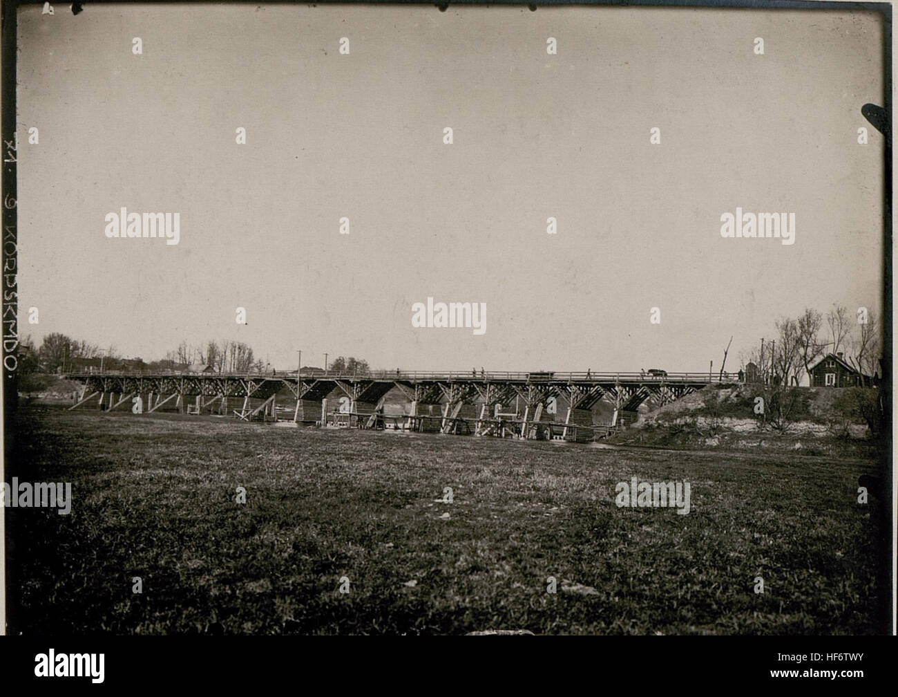 An Austrian-Hungarian engineer-built flood-proof bridge over the Styr ...