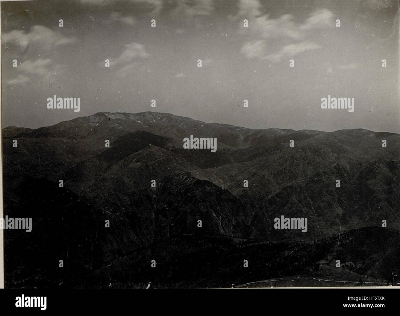 Panoramic view from Monte Lisser, taken during World War I, showcasing ...