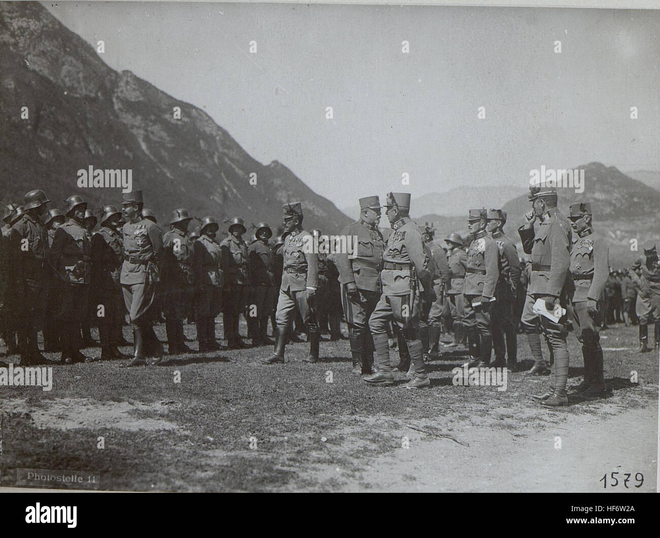 The Emperor's visit to Persen, a World War I photograph from Europeana ...