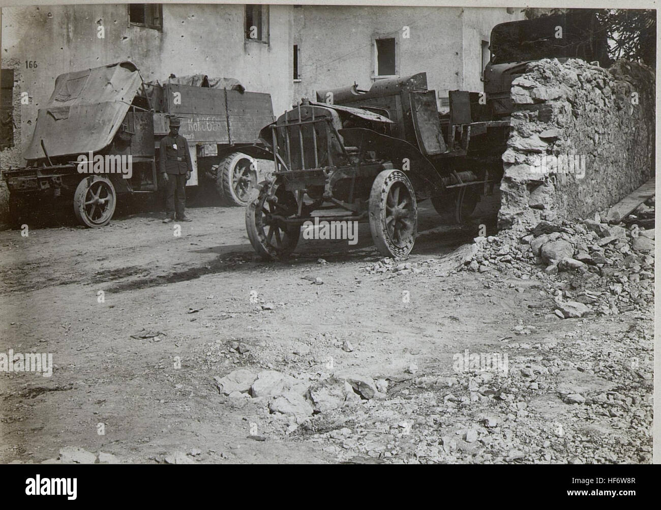 Impact of an aerial bomb, WWI, Europeana Collections Stock Photo - Alamy