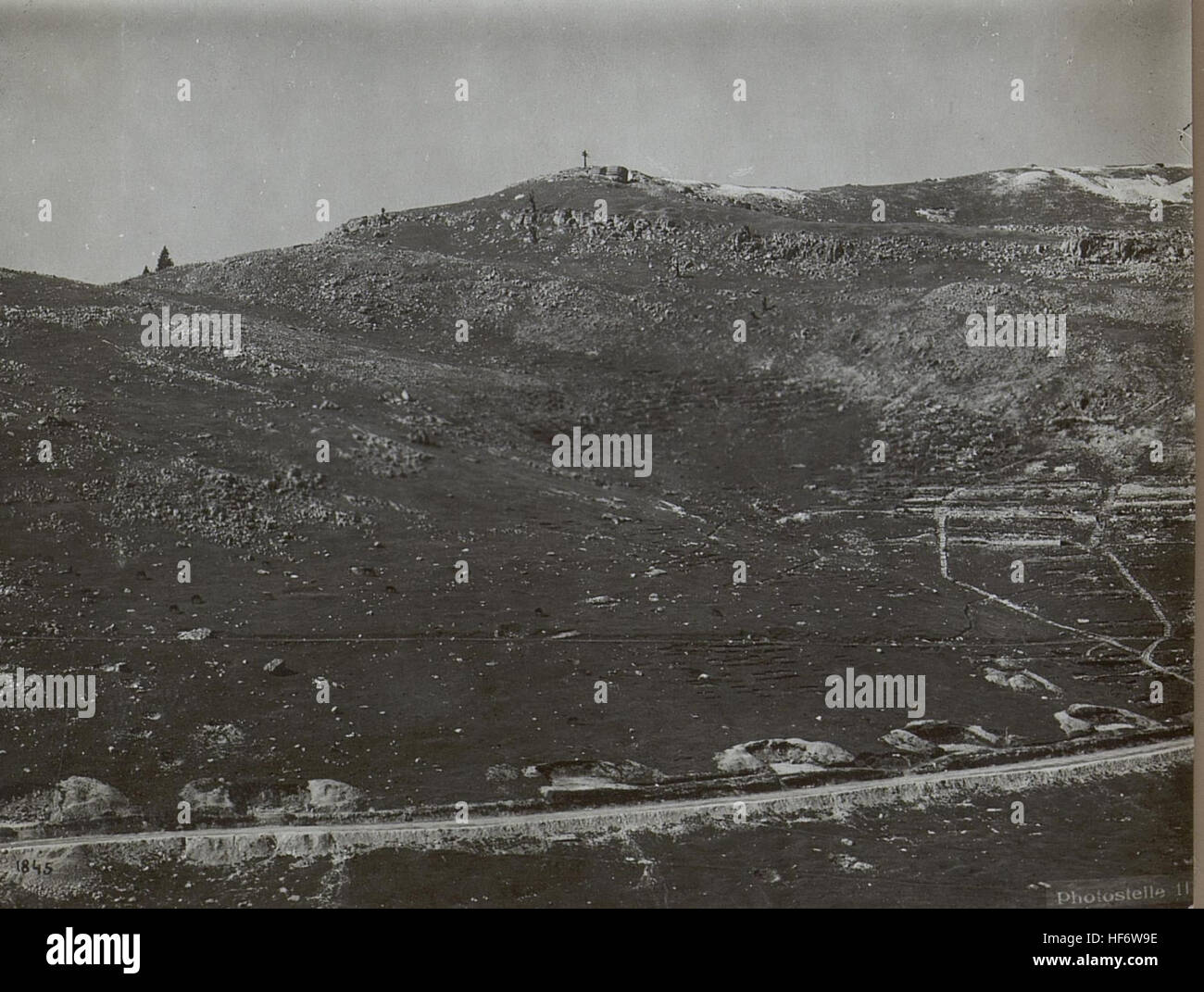 Triangulation points on Monte Brostolan, used for military mapping ...