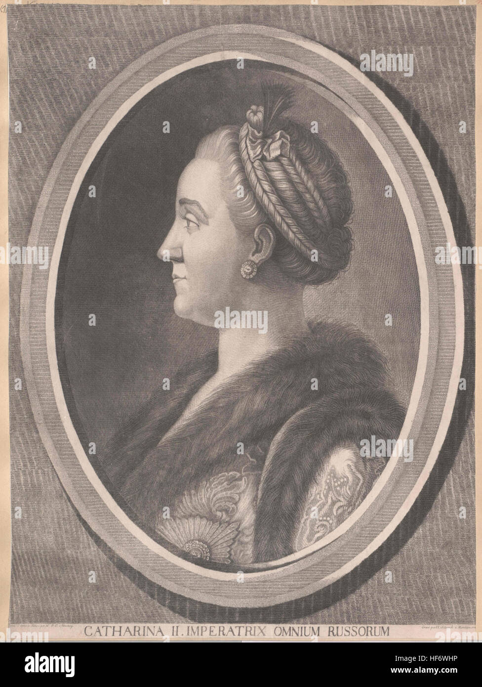 Portrait of Catherine II of Russia, also known as Catherine the Great ...