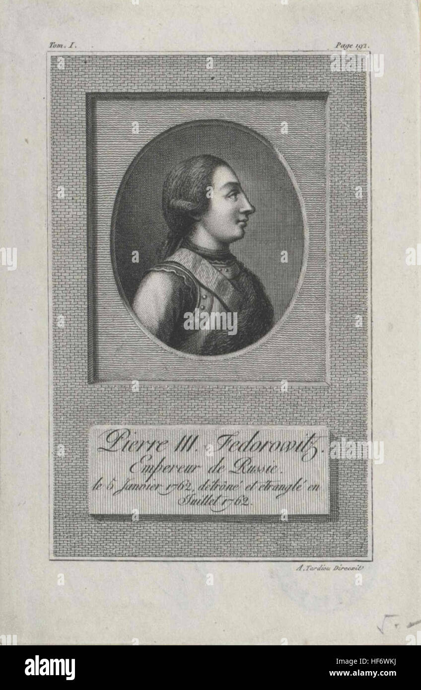 Portrait of peter iii hi-res stock photography and images - Alamy