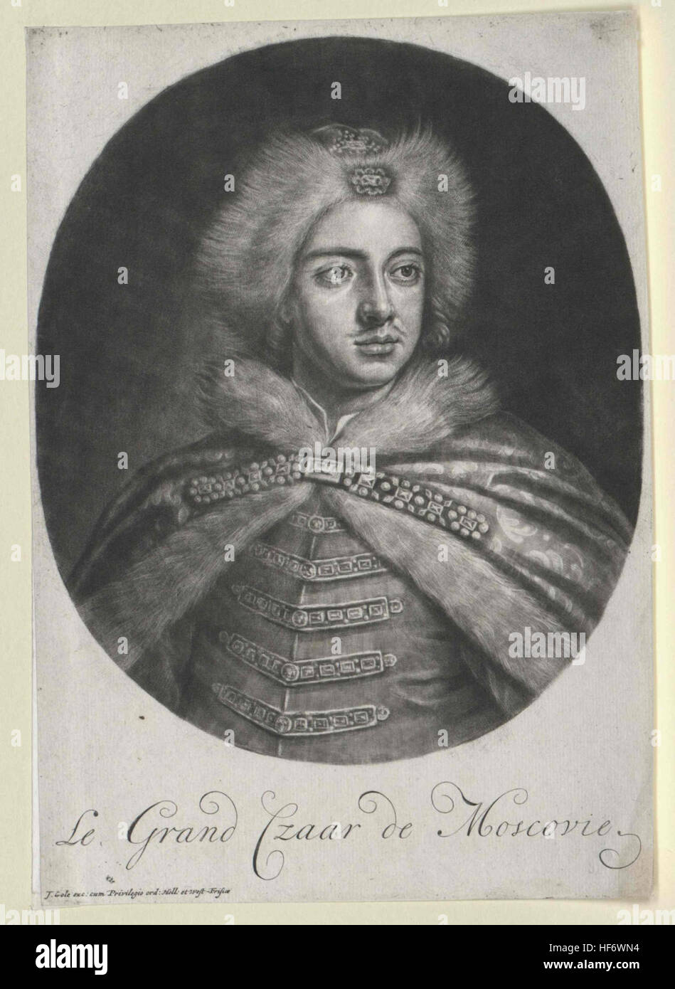 Peter I the Great in Russian costume (engraving), 03 Emperor, Russia ...