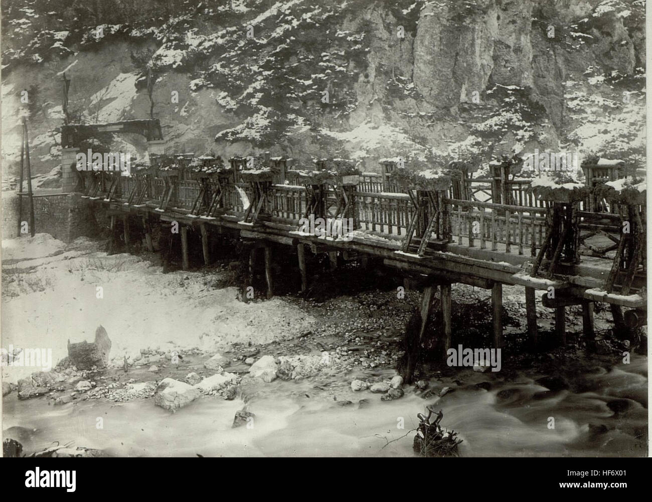 Traffic junction Kranjska Gora (Kronau), Scotti Bridge between Kranjska ...