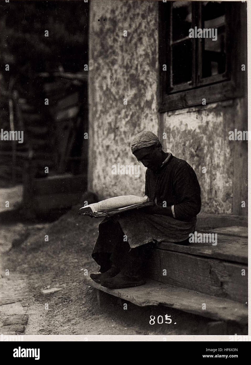 A Jewish woman praying during World War I, captured as part of the ...