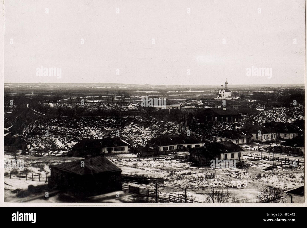 Panoramic view of Wladimir Wolinsky during World War I, part of the ...