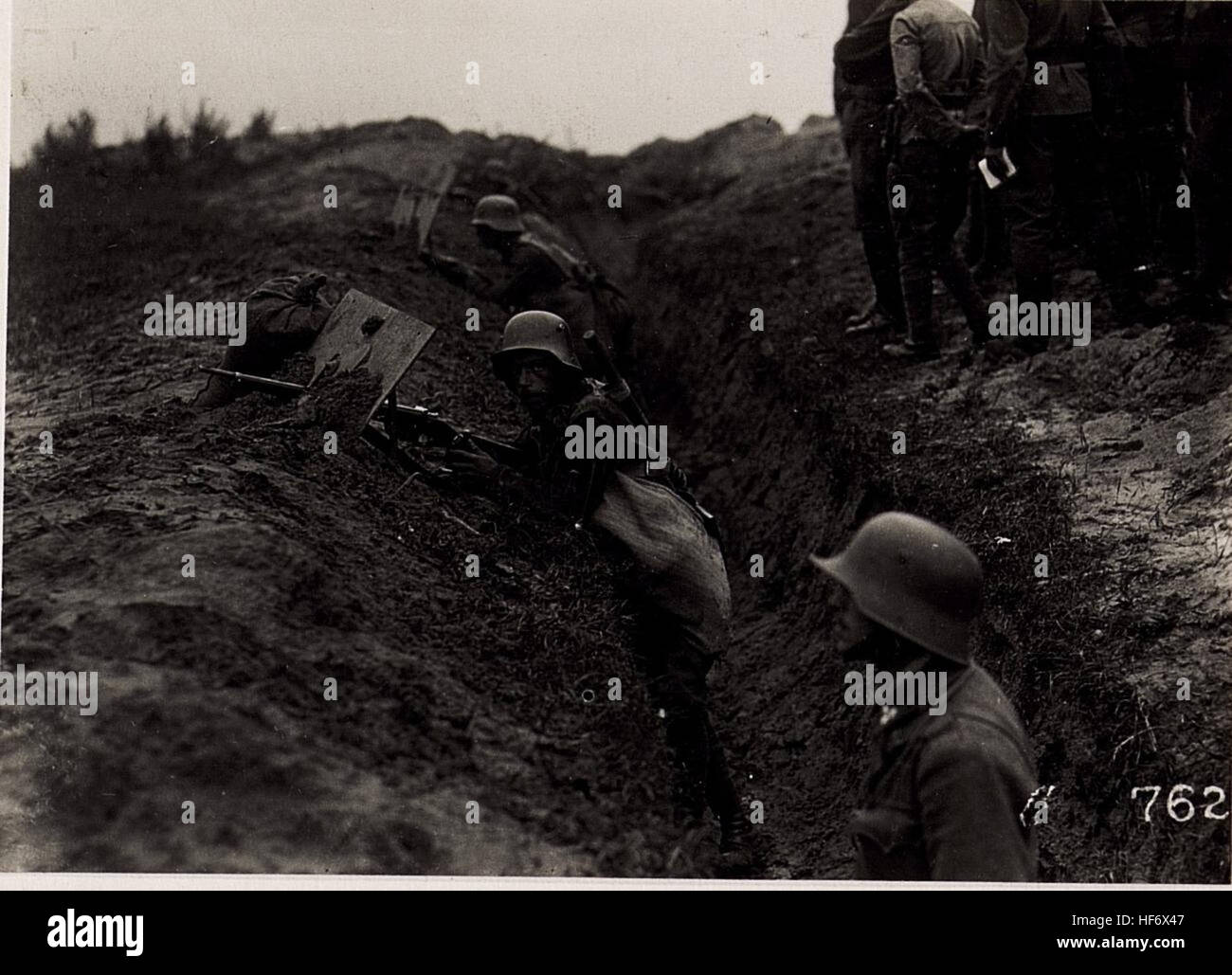 Photograph from the Kriegsalbum 102, showing a military scene from the ...