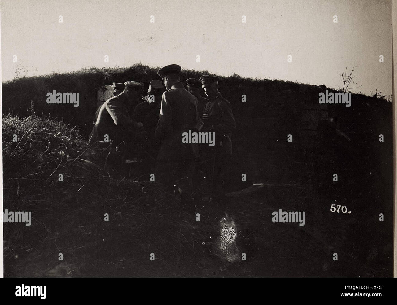 A photograph showing the 9th Battery of the Field Artillery Regiment 97 ...