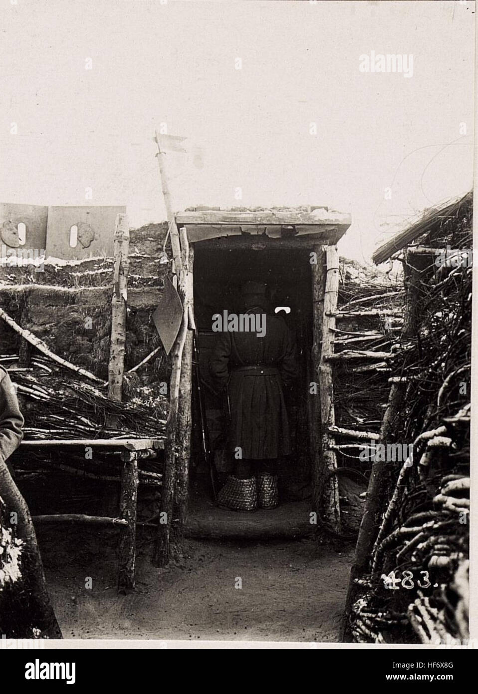 Observation post in the position, World War I, Europeana Collections ...