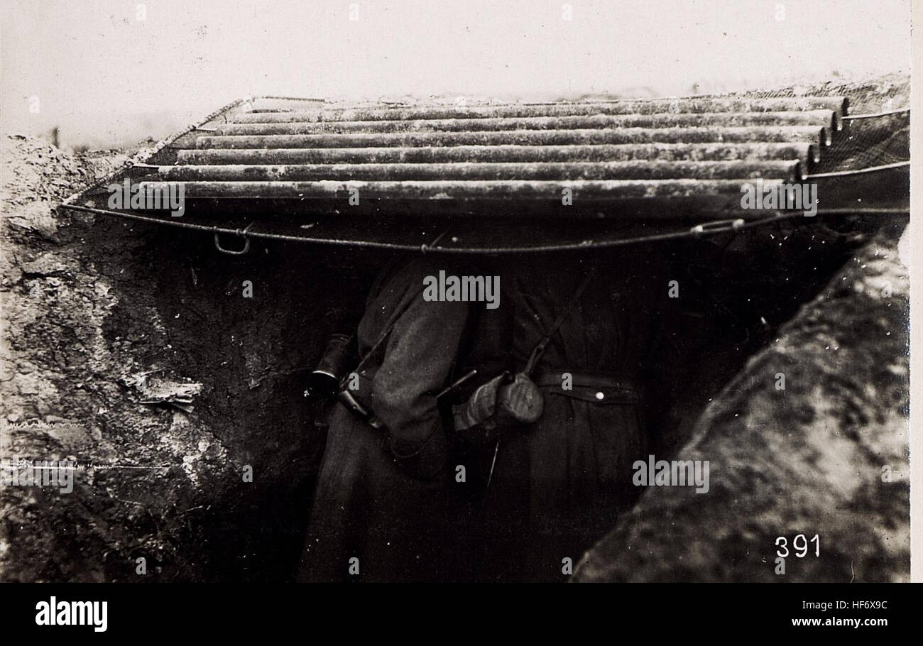 Outposts in the trenches at Pawlowieczi, World War I, Europeana ...