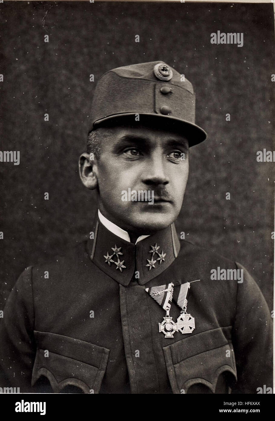 Portrait of Captain Benel, Commander of the 4th Army Command, from the ...