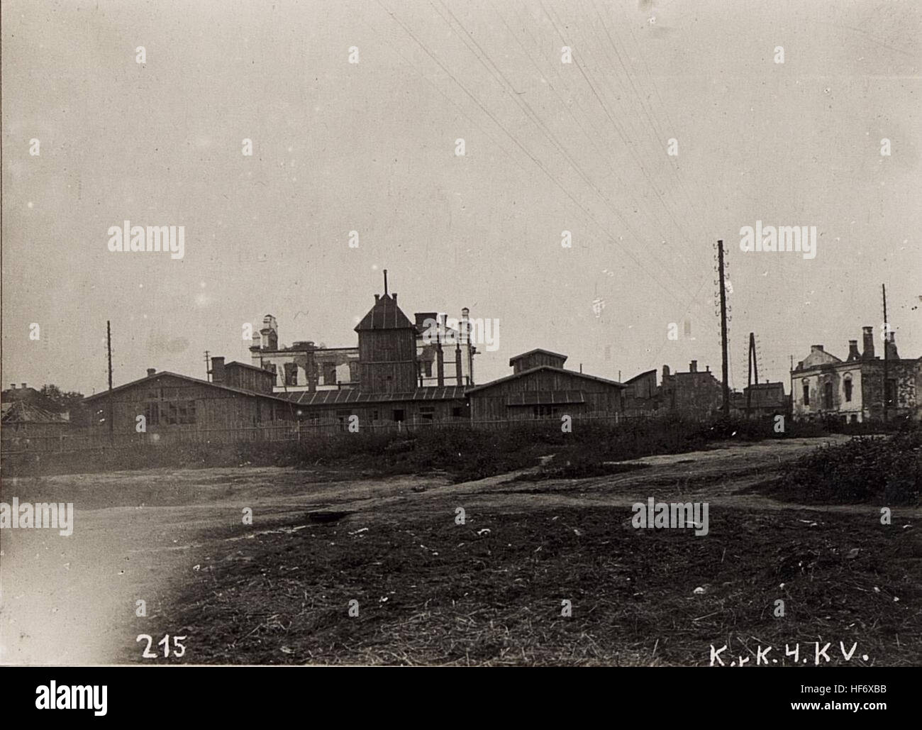 A photograph of a military bath in Vladimir Wolynsky during World War I ...