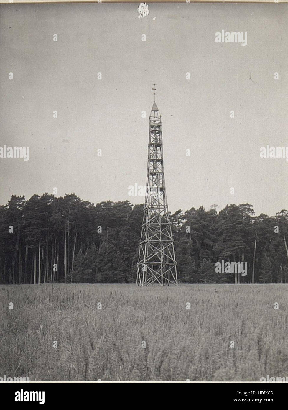 Observation stand at Matcze, Poland, First World War, Europeana ...