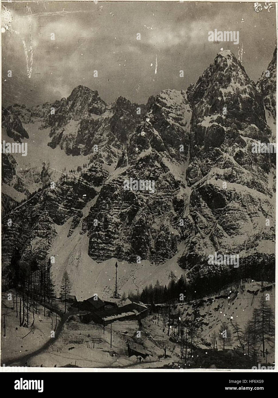 A photograph showing a rubble barrack in January 1916 during World War ...