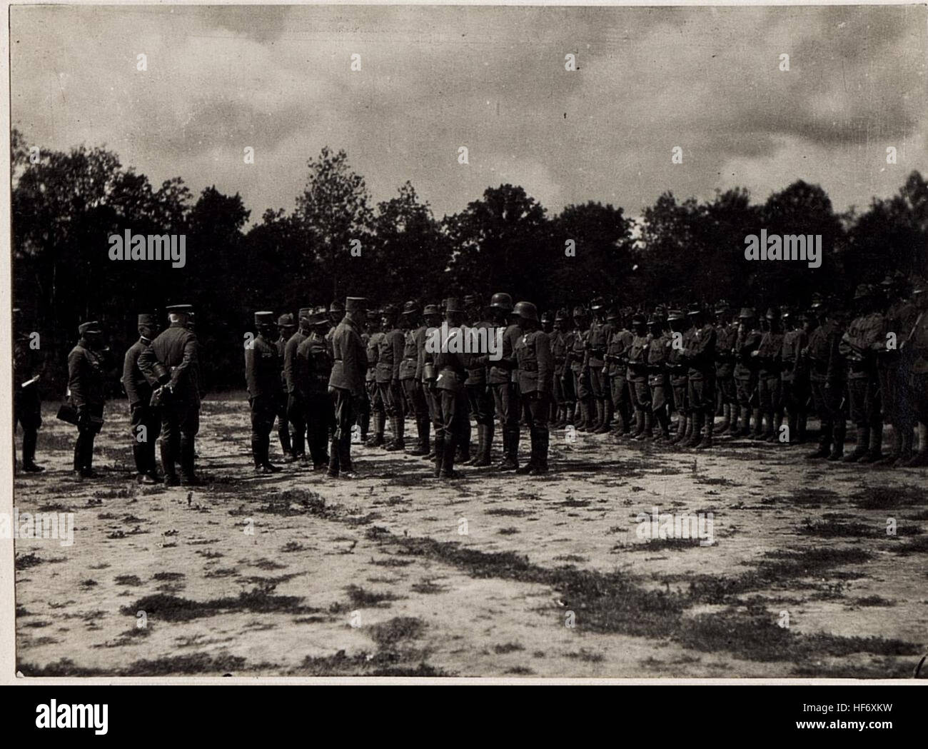 Stormtrooper parade during World War I, showcasing the elite German ...