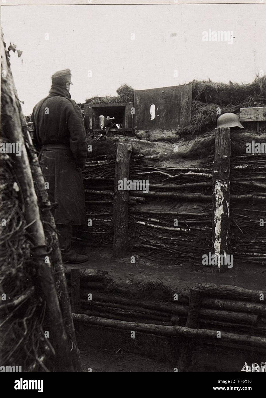 Observation post position at the 18th Infantry Regiment, First World ...