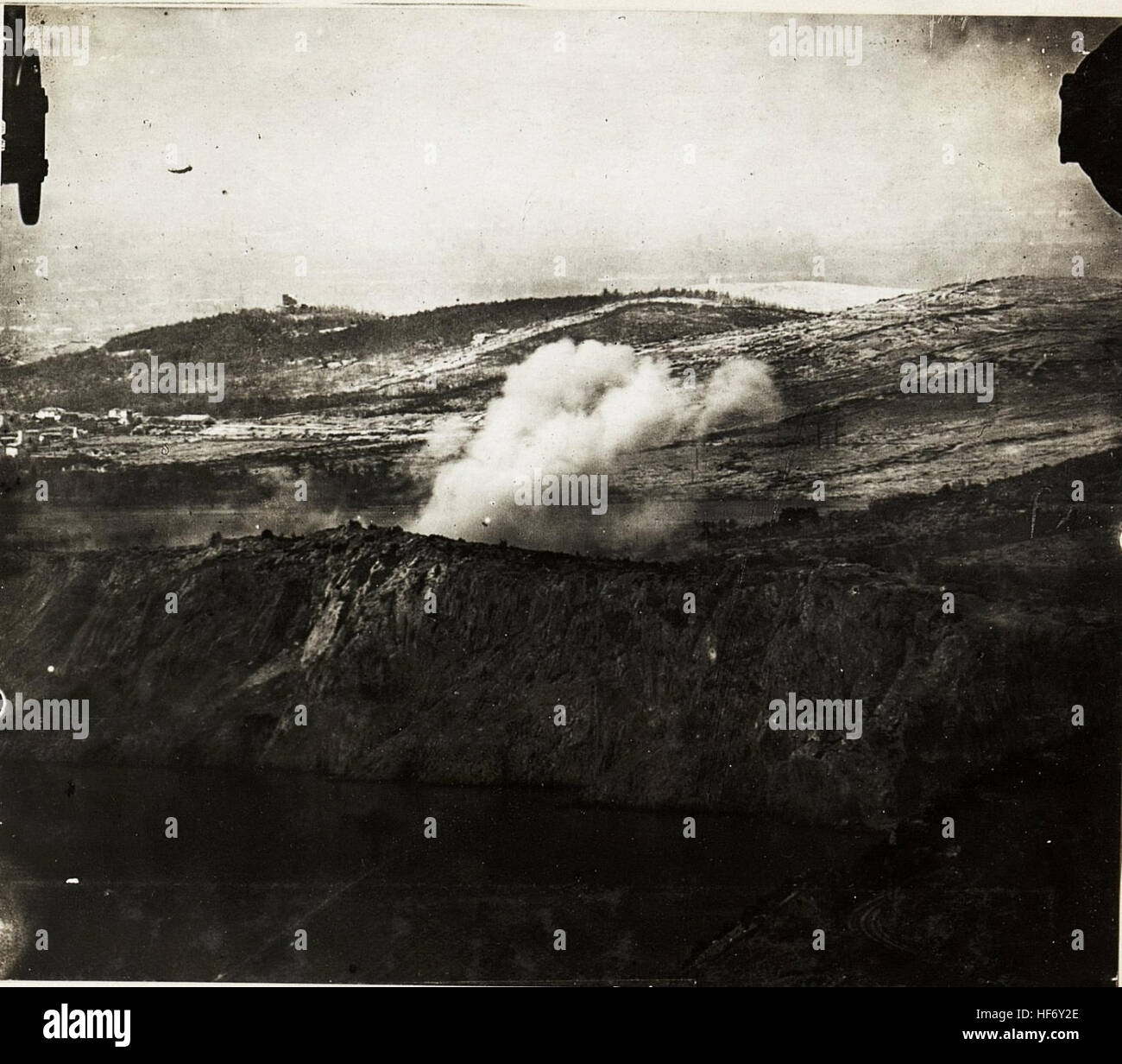 Enemy shell fire at Duino during World War I, Europeana Collections ...