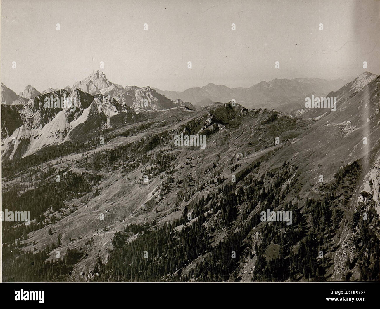 A World War I photograph showing the continuation of map number 3623 to ...