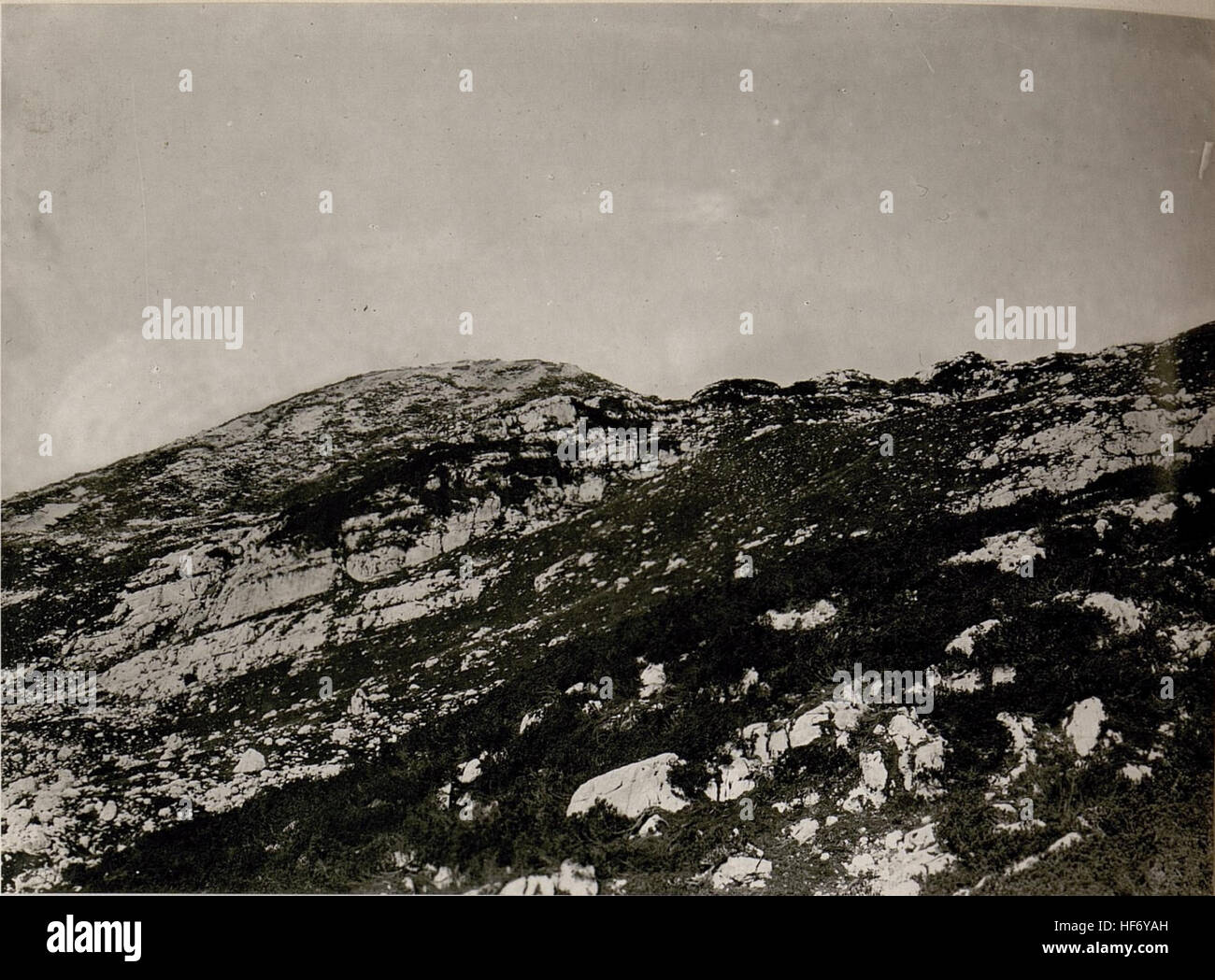 A photograph documenting military positioning and trench lines on the ...