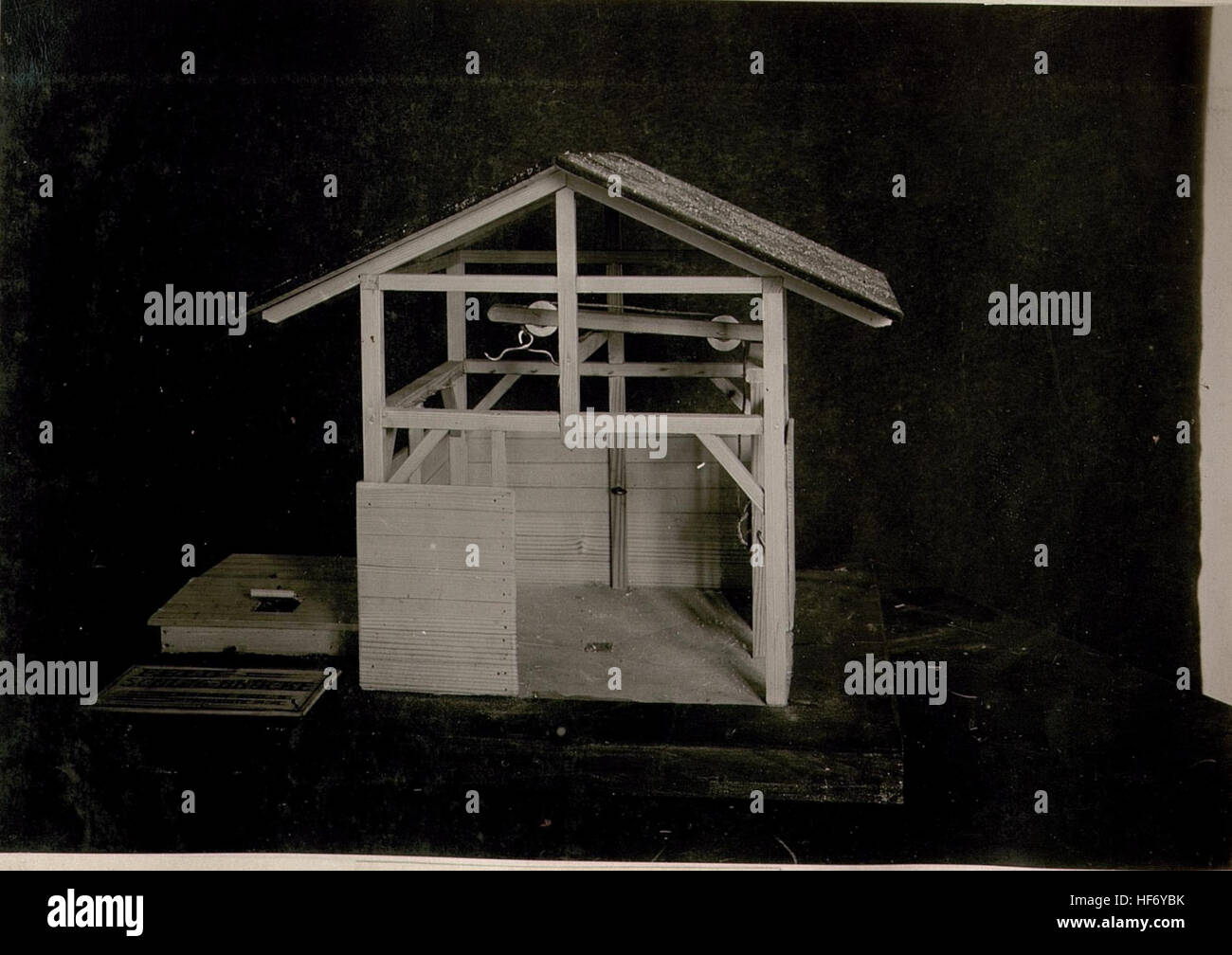Model of a dead animal processing plant designed by Dr. Prausnitz ...