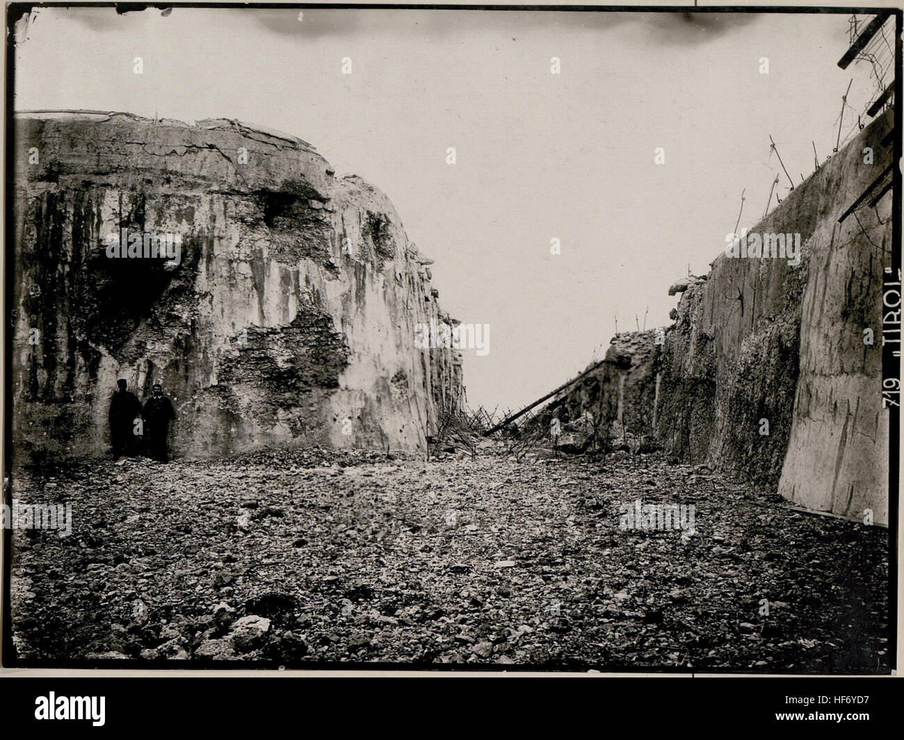 View of the Lusern works, showcasing the right shoulder and front ...