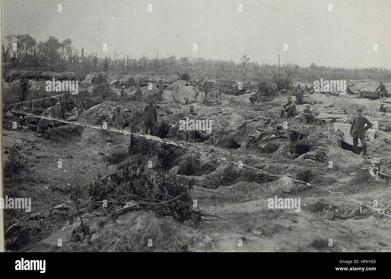 B-Swidniky, trench position, July 13, 1916. World War I, Europeana Collections Stock Photo - Alamy