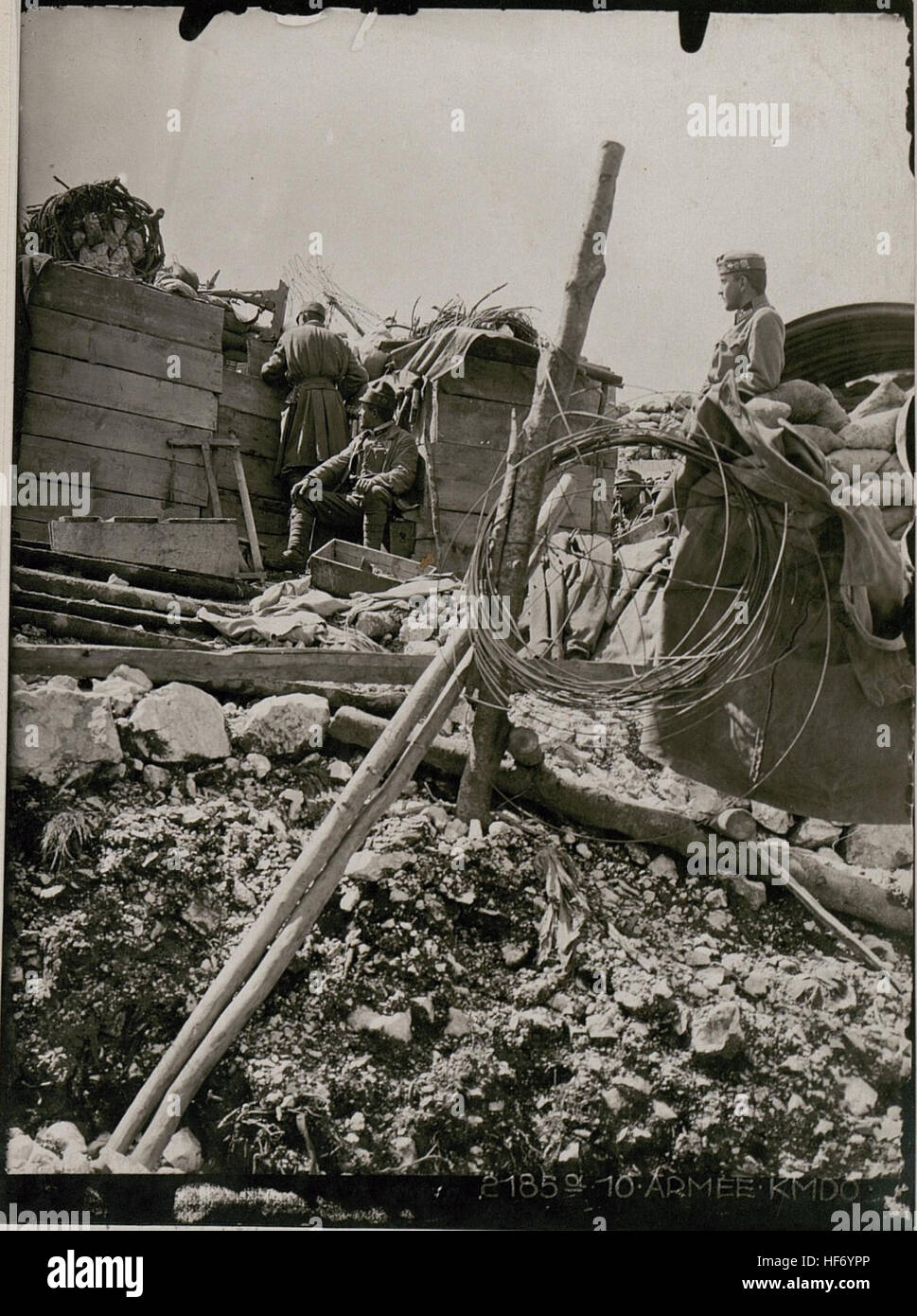 Mountain summit position at Vršič, during World War I, Europeana ...