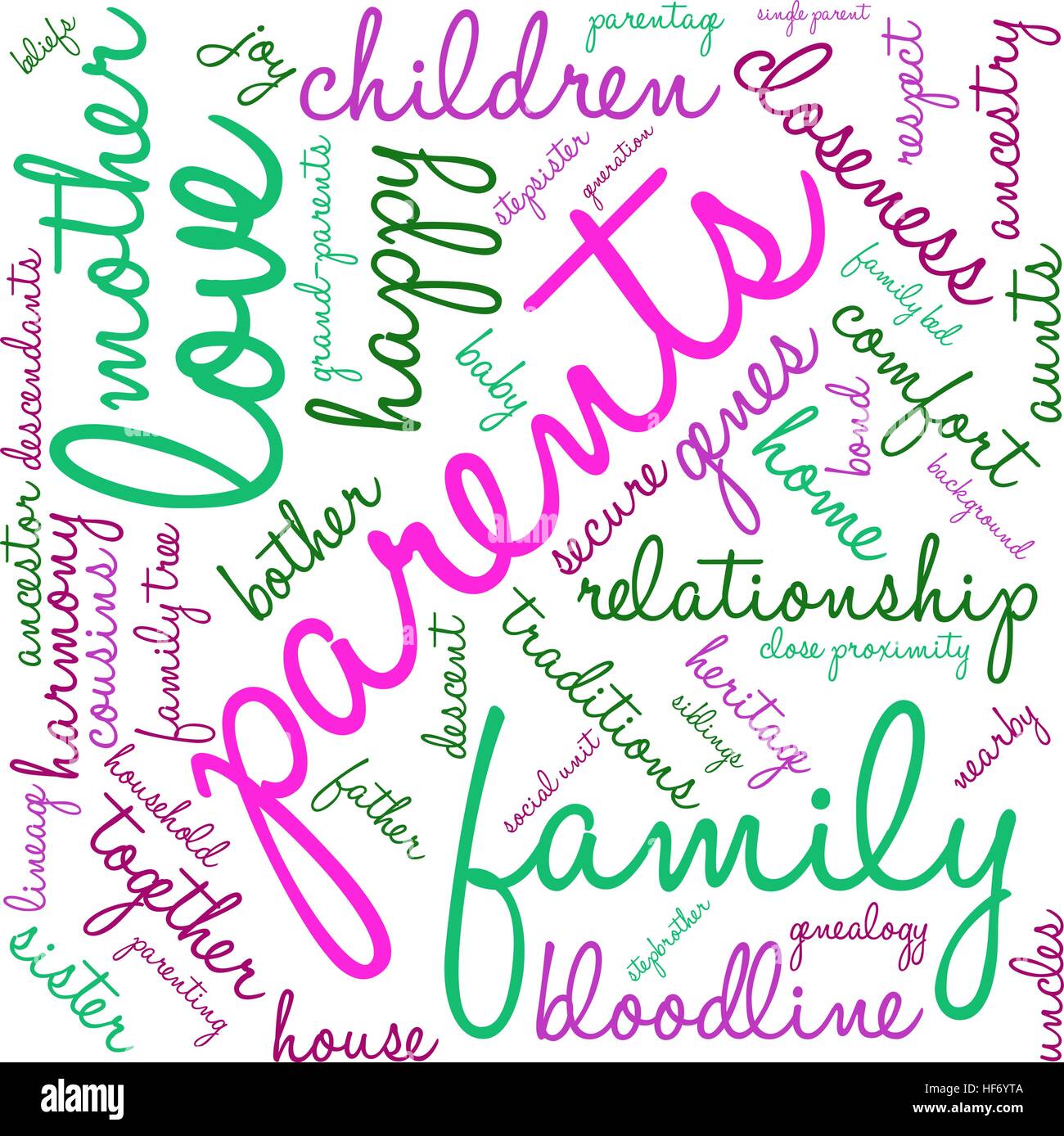 Parents word cloud on a white background Stock Vector Image & Art - Alamy
