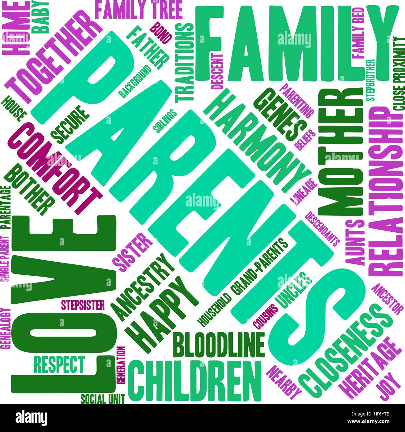 Parents word cloud on a white background Stock Vector Image & Art - Alamy