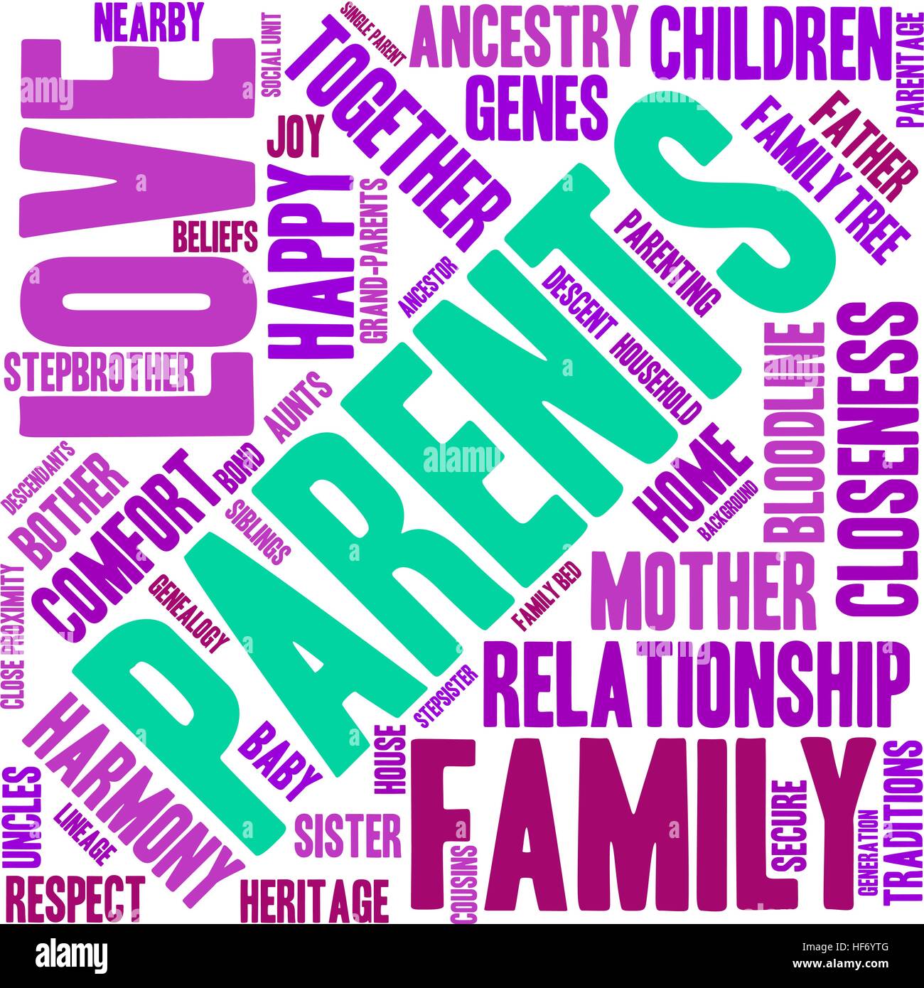Parents word cloud on a white background Stock Vector Image & Art - Alamy