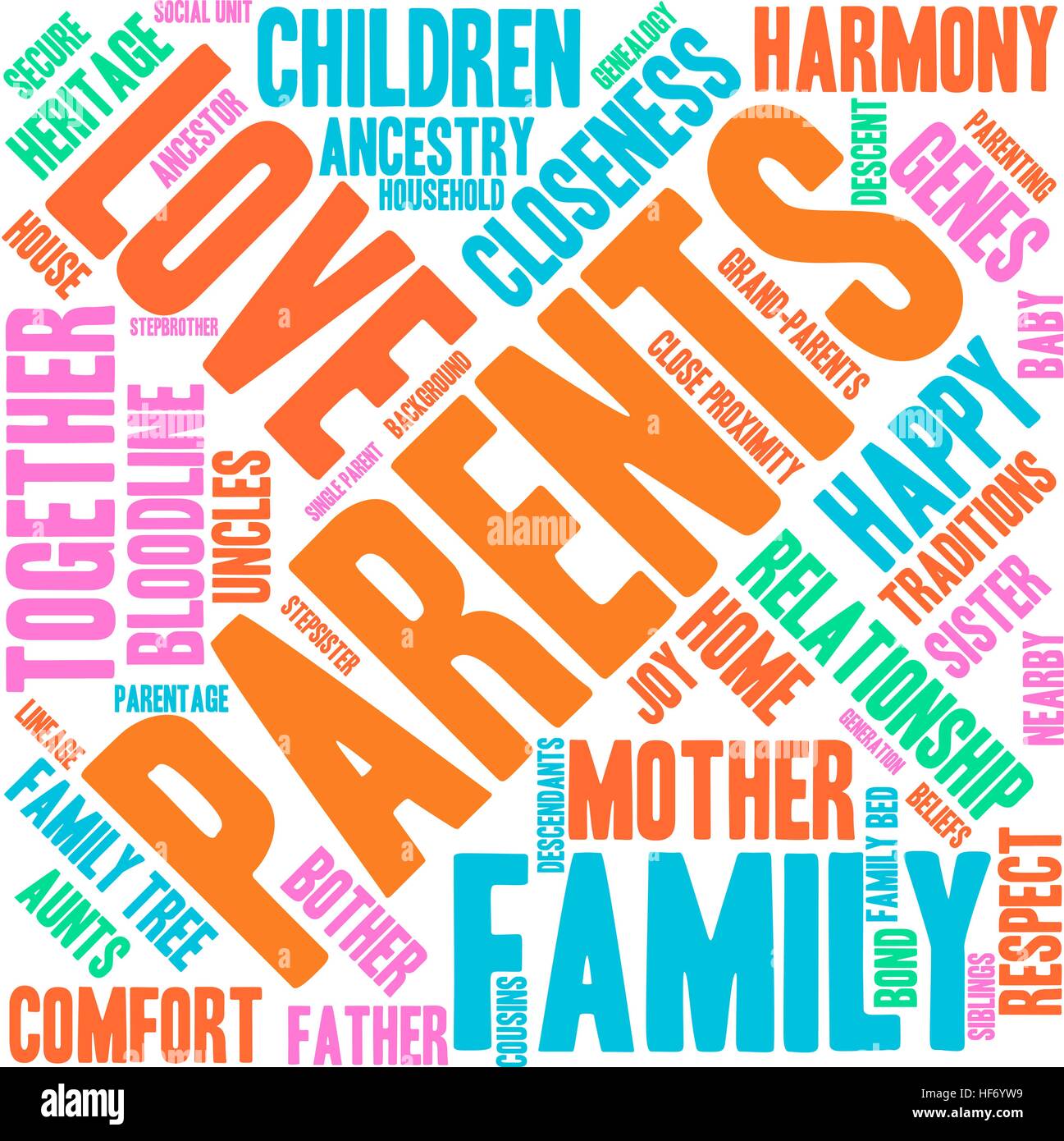 Parents word cloud on a white background Stock Vector Image & Art - Alamy