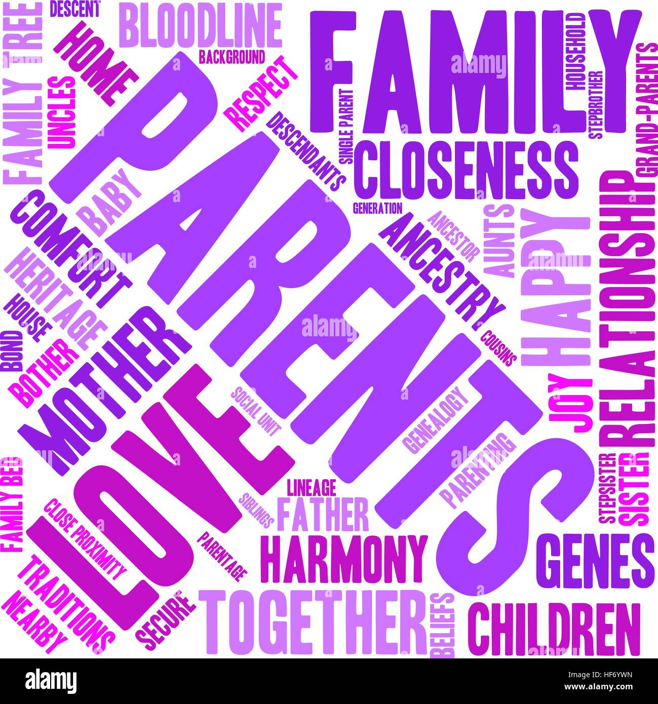 Parents word cloud on a white background Stock Vector Image & Art - Alamy