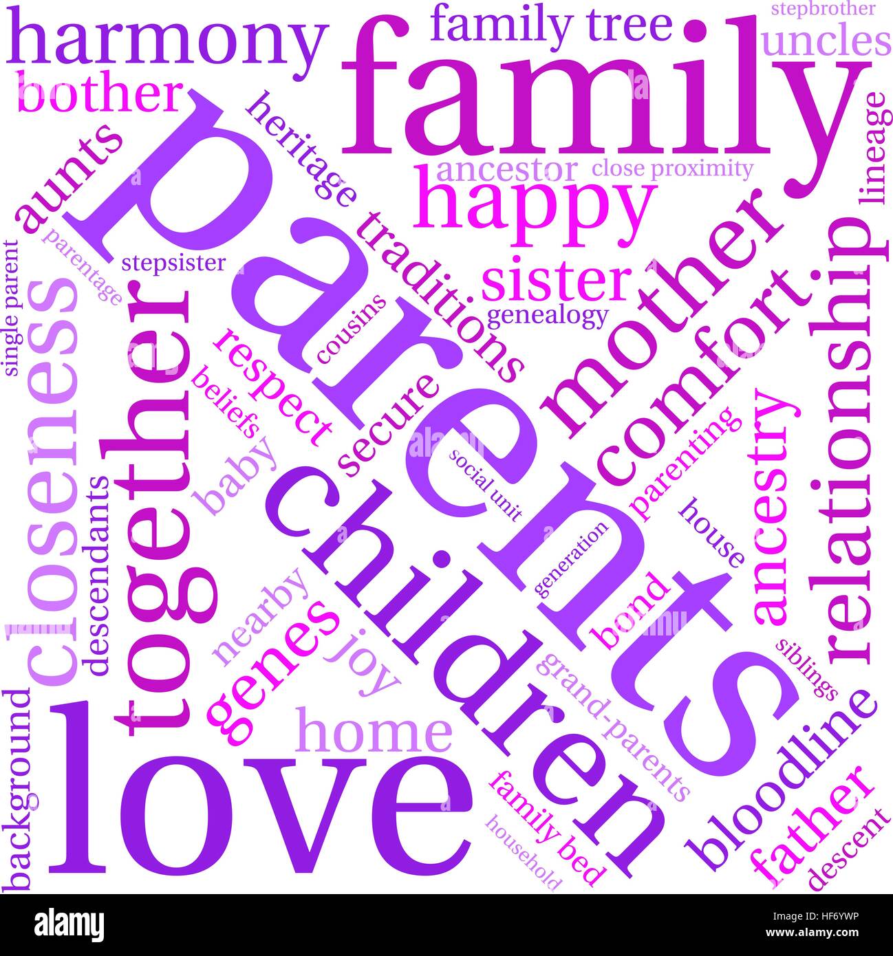 Parents word cloud on a white background Stock Vector Image & Art - Alamy