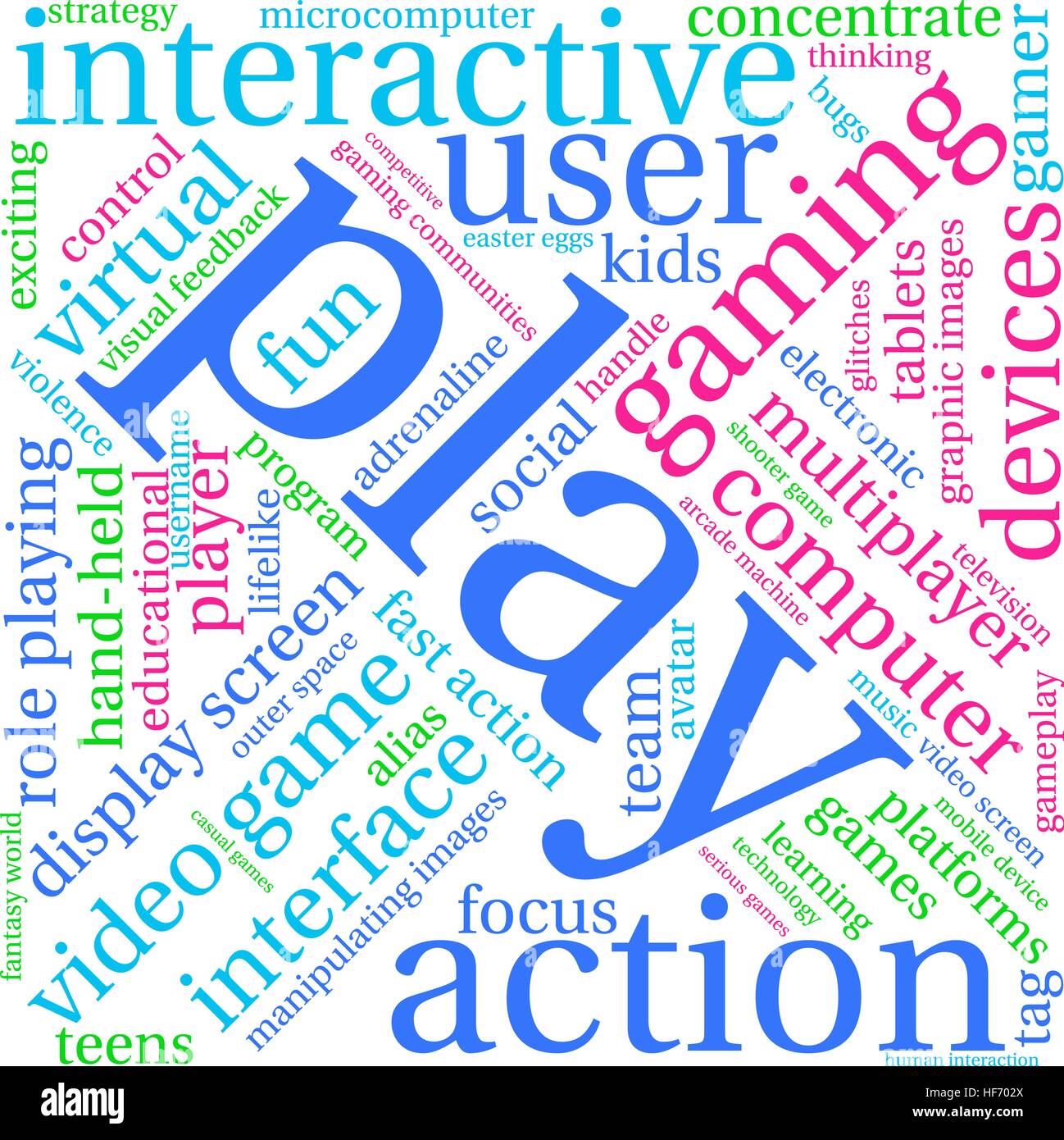 Play word cloud on a white background Stock Vector Image & Art - Alamy