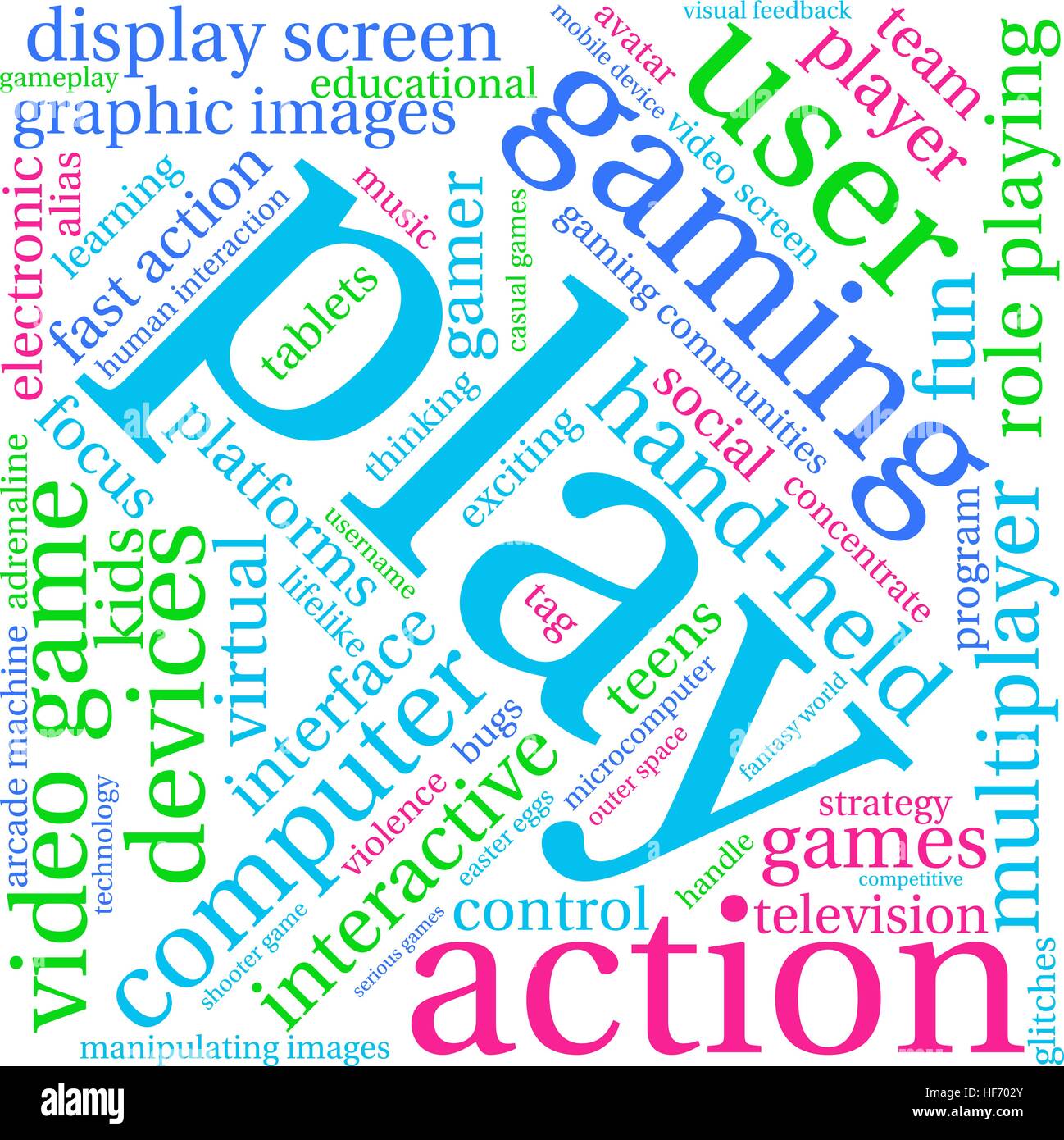 Play word cloud on a white background Stock Vector Image & Art - Alamy