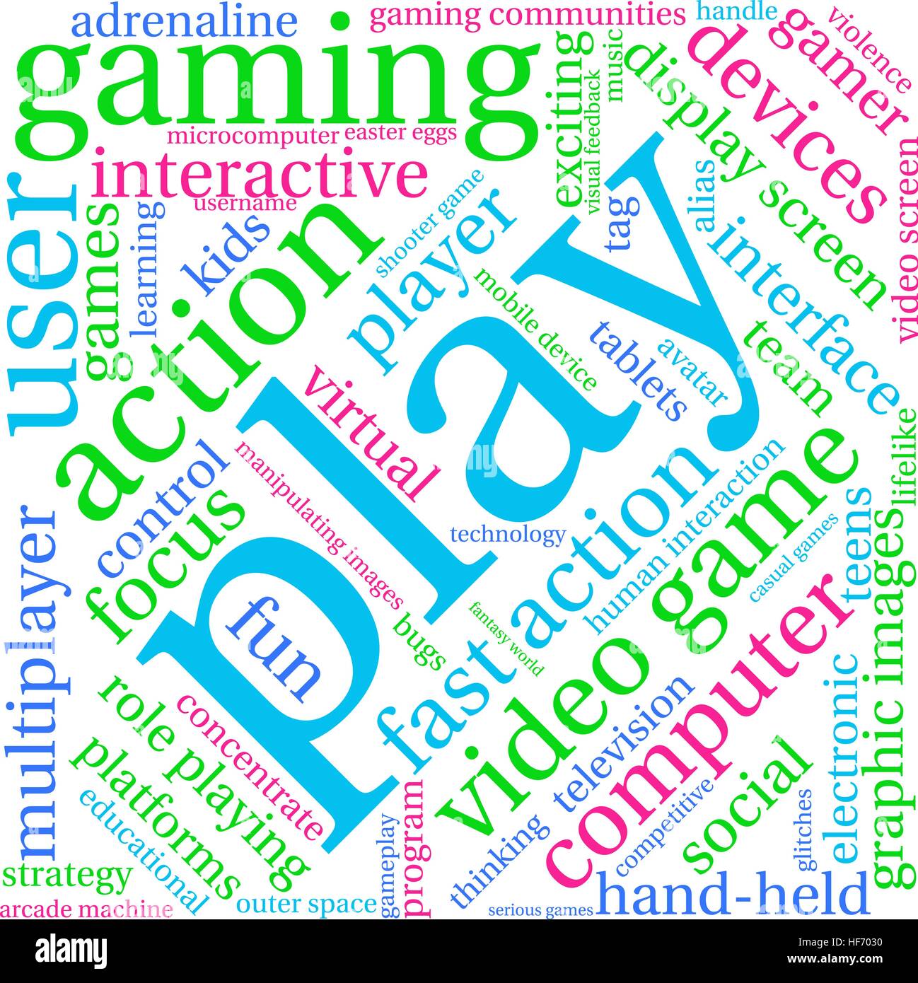 Play word cloud on a white background Stock Vector Image & Art - Alamy